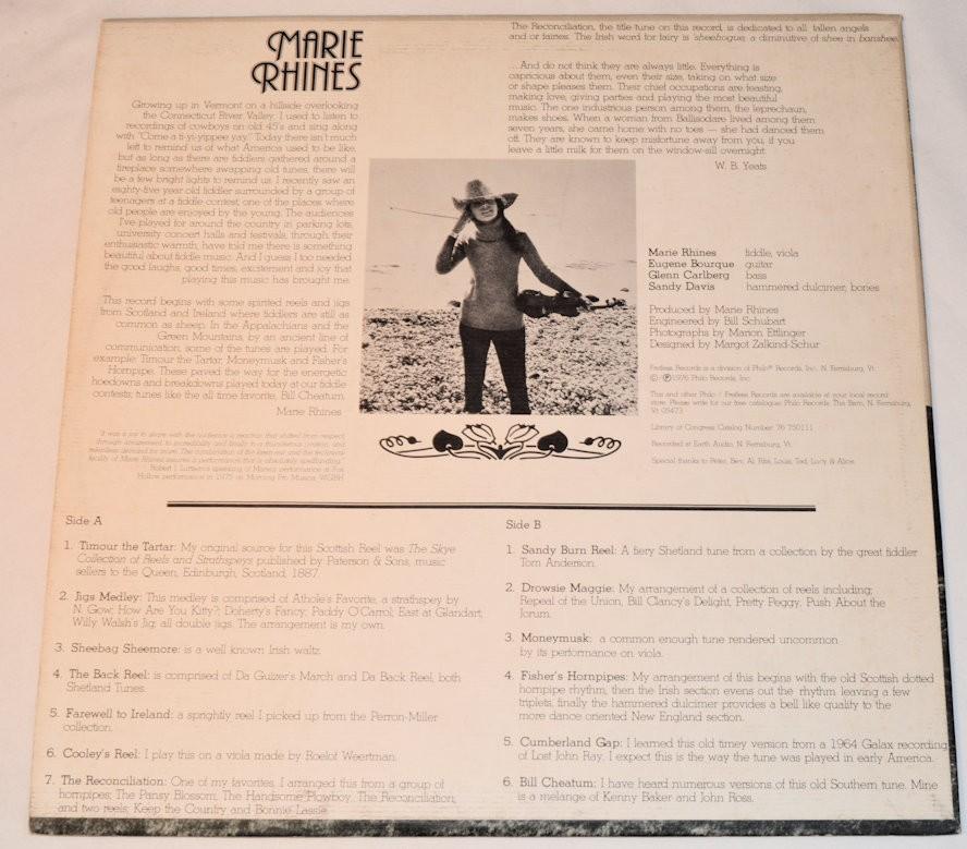 Rhines, Marie - The Reconciliation – Joe's Albums