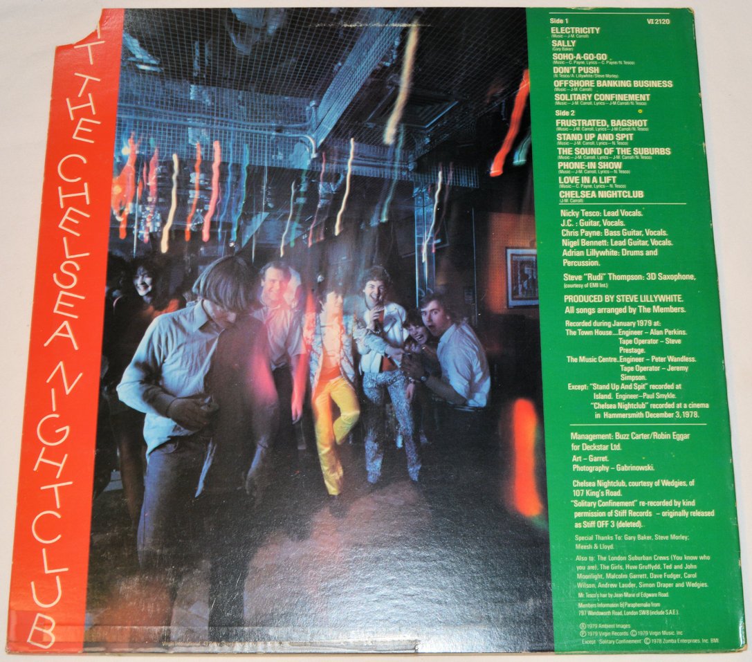 Members, The - At The Chelsea Nightclub, Vinyl Record Album LP – Joe's ...