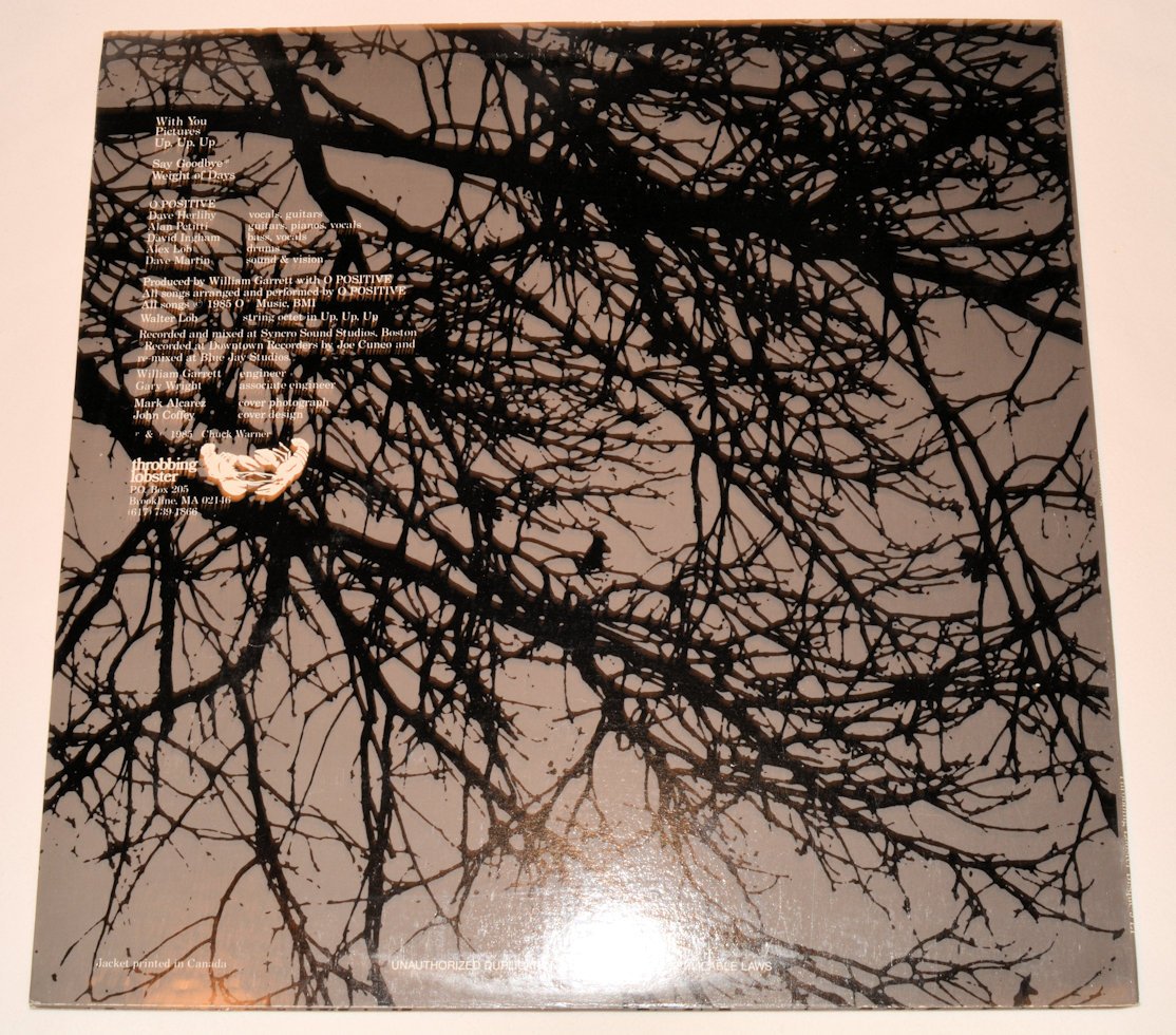 O-Positive - Only Breathing, Vinyl Record Album LP, Throbbing Lobster ...