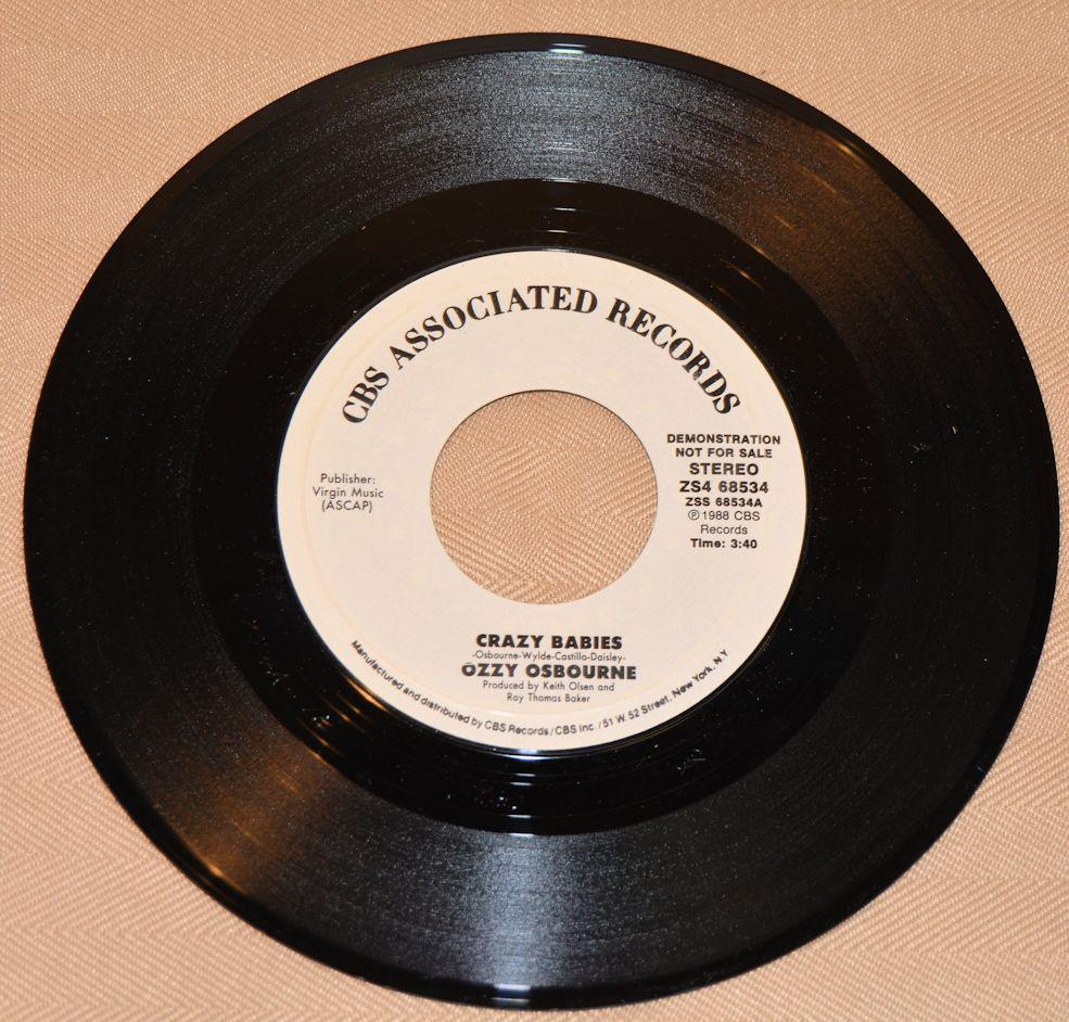 Osbourne, Ozzy - Crazy Babies – Joe's Albums