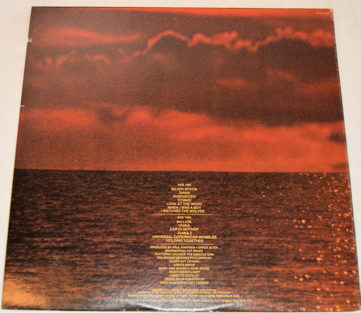 Paul Kantner, Grace Slick - Sunfighter, Vinyl Record Album LP – Joe's ...