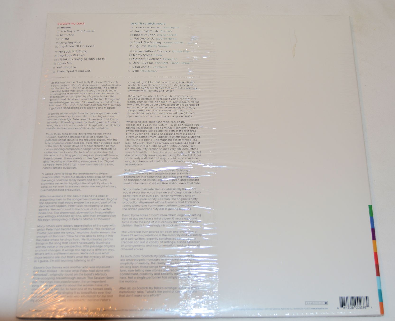 Peter Gabriel - Scratch My Back, Vinyl Record Album 2LP – Joe's Albums