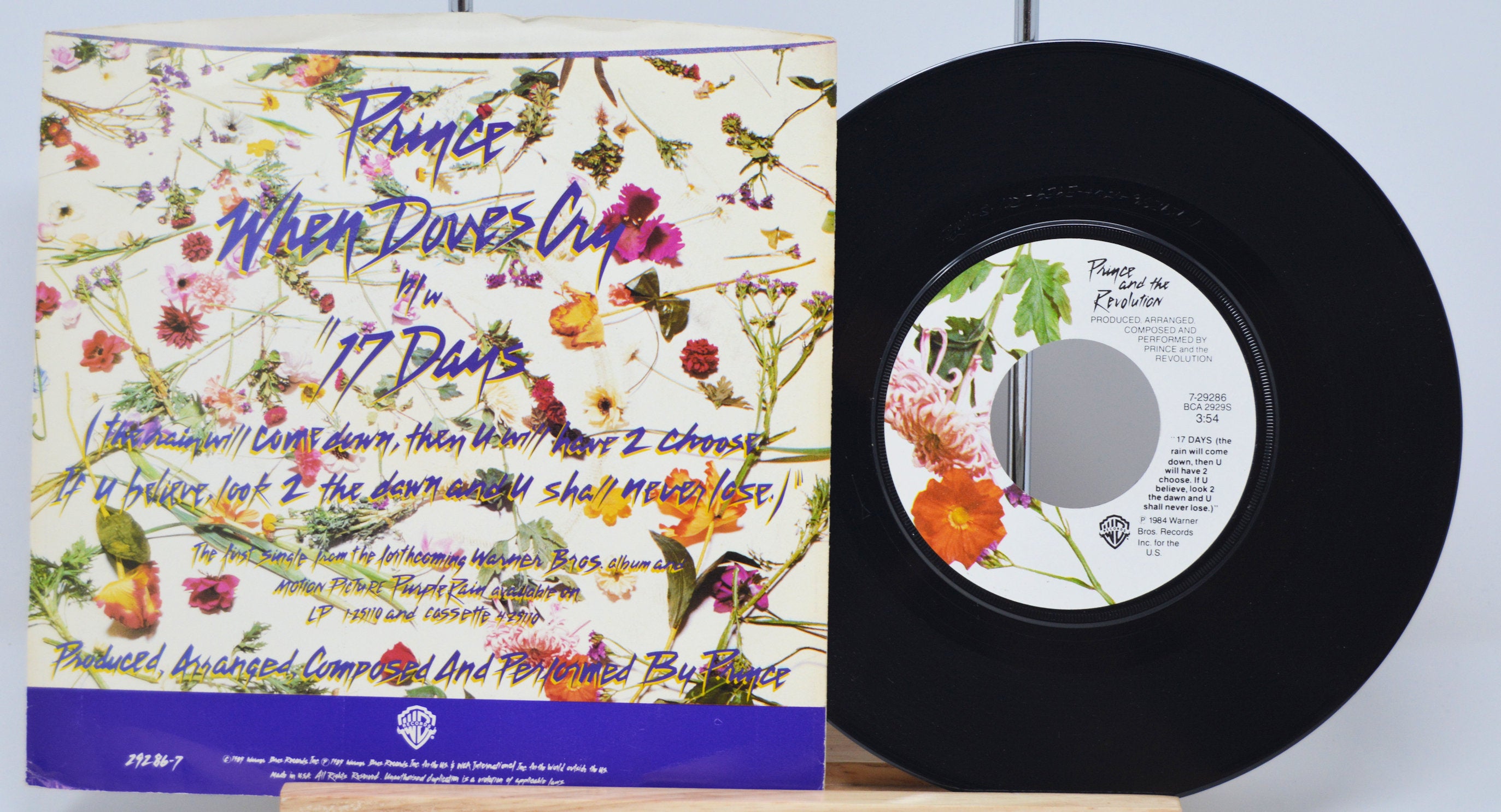 Prince - When Doves Cry, Vinyl 7" 45RPM, Picture Sleeve – Joe's Albums