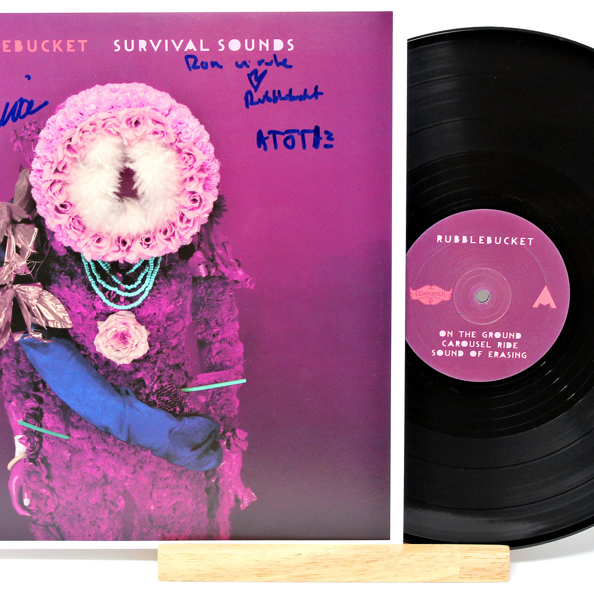 Rubblebucket – Survival Sounds, Used Vinyl Record, Autographed, 2LP ...