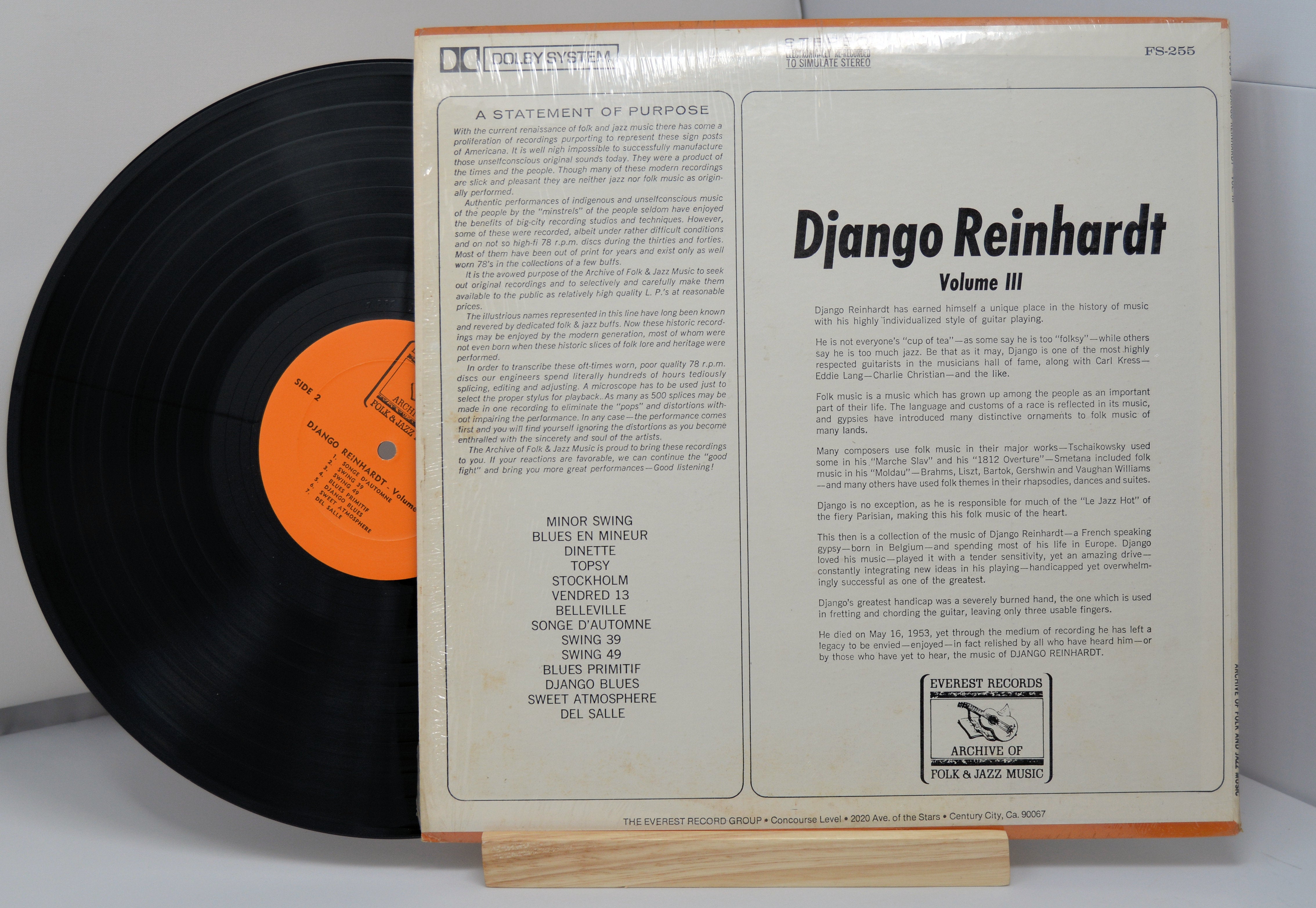 Reinhardt, Django - Volume III, Vinyl Record Album LP – Joe's Albums