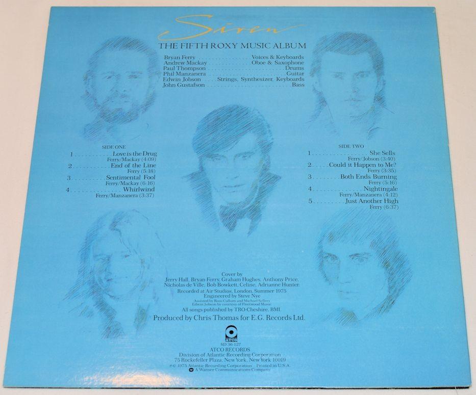 Roxy Music - Siren, Vinyl Record Album LP, ATCO SD 36-127 – Joe's Albums