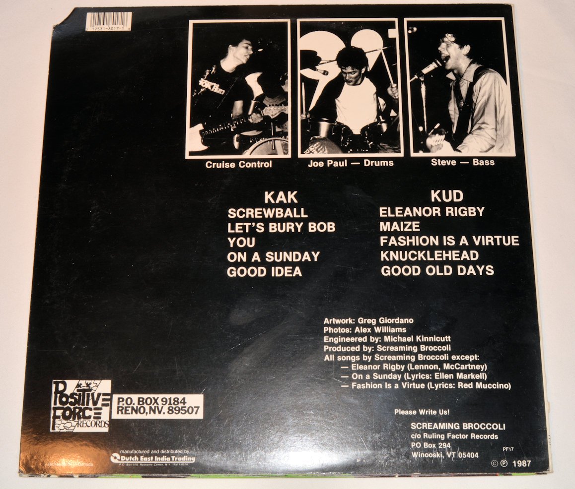 Screaming Broccoli - Screaming Broccoli – Joe's Albums