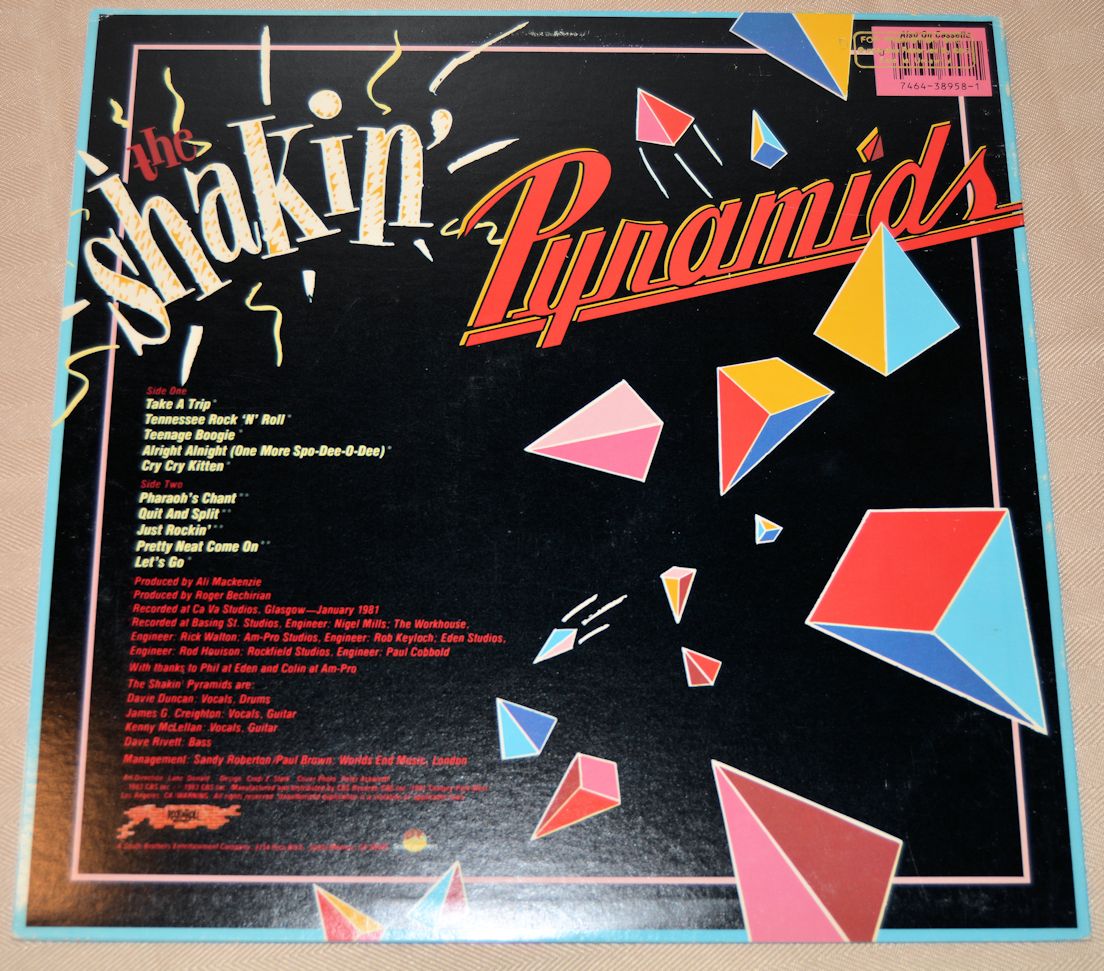 Shakin' Pyramids - Self Titled, Vinyl Record Album LP, Rockabilly – Joe ...