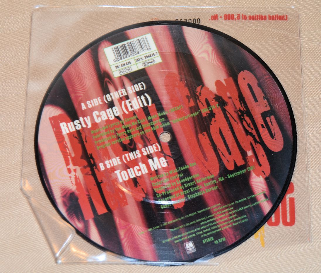 Soundgarden - Rusty Cage – Joe's Albums