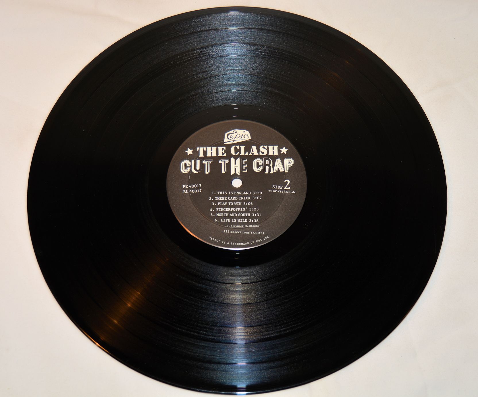 The Clash - Cut The Crap, Vinyl Record Album LP, UPC: 074644001716 ...