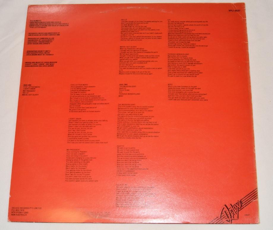 Numbers, The - The Numbers – Joe's Albums