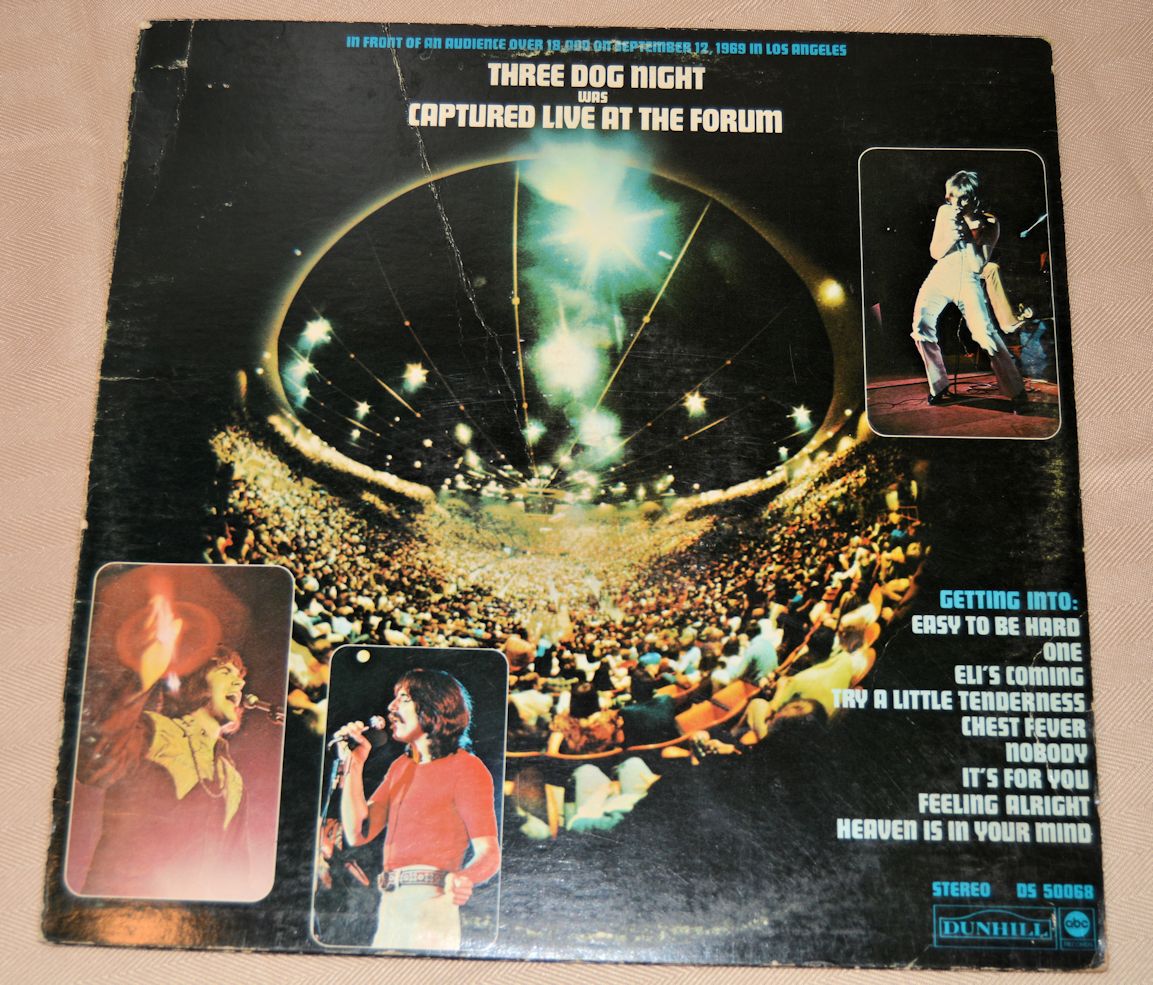 Three Dog Night - Captured Live At The Forum, Vinyl Record Album LP ...