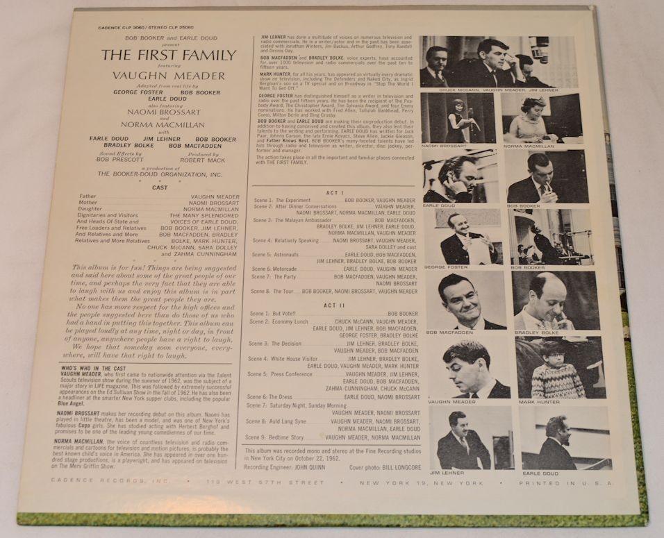 The First Family - Vaughn Meader – Joe's Albums