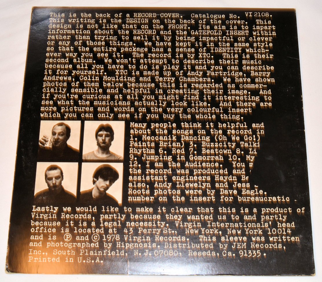 XTC - Go 2, vinyl Record Album LP – Joe's Albums